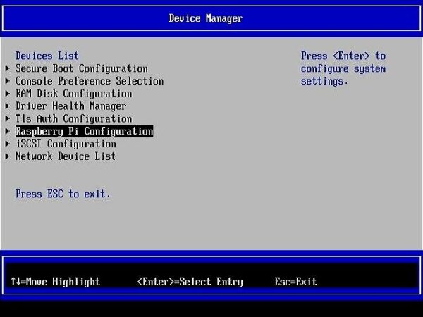ESXi Arm : UEFI 셋업 및 부팅순서 조정 – 098